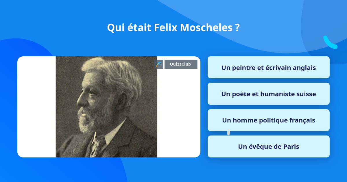 Qui était Felix Moscheles ? | Questions | QuizzClub