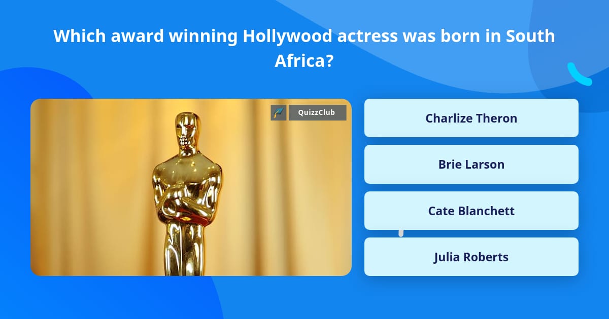 Which award winning Hollywood... | Trivia Questions | QuizzClub