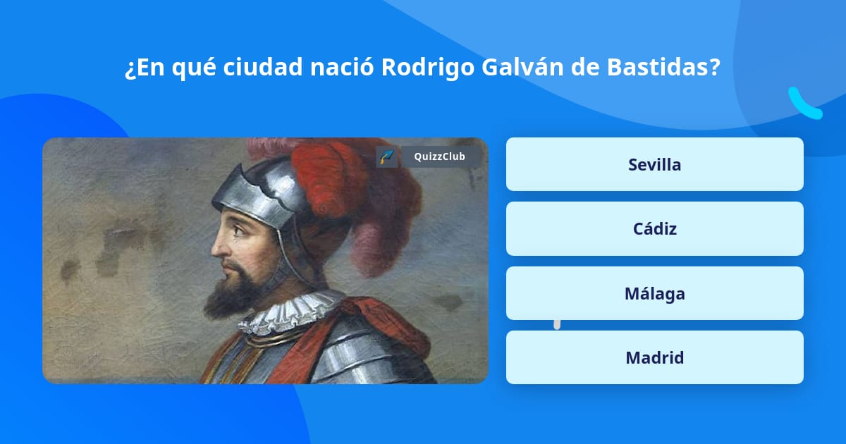 ¿En qué ciudad nació Rodrigo Galván... | Las Preguntas Trivia