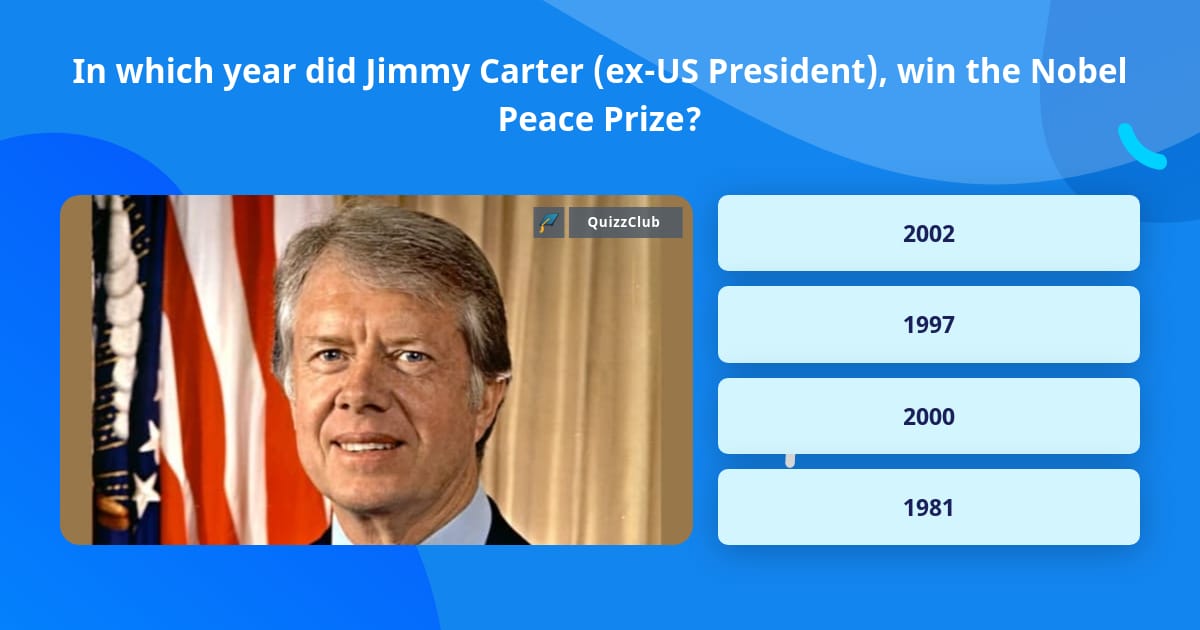 In which year did Jimmy Carter... | Trivia Questions | QuizzClub