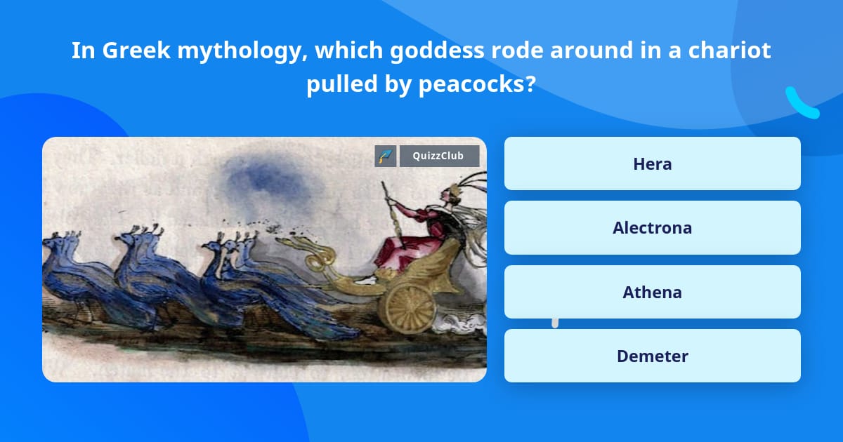 In Greek mythology, which goddess... | Trivia Answers | QuizzClub