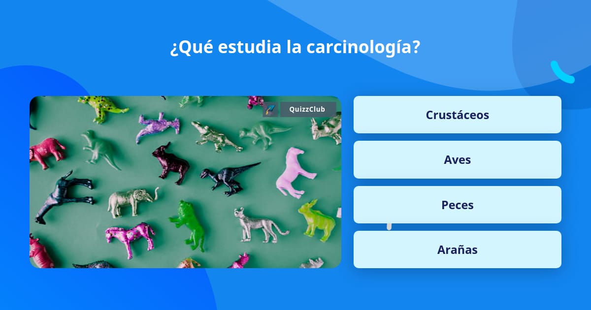 ¿Qué estudia la carcinología? | La respuesta de Trivia | QuizzClub