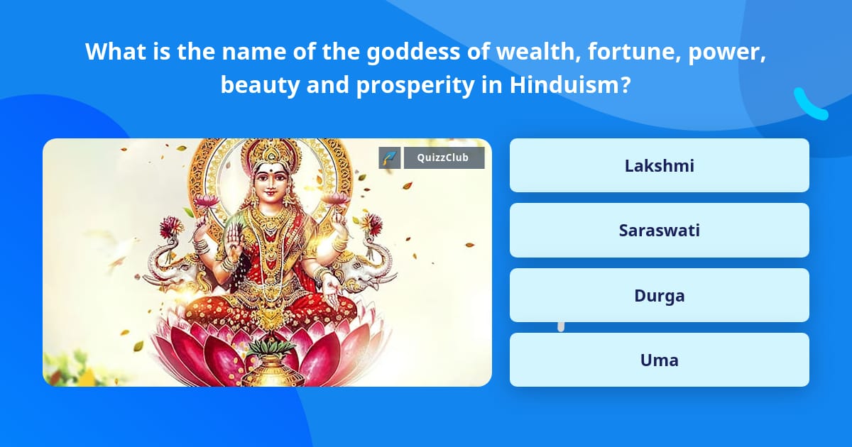 What is the name of the goddess of... | Trivia Questions | QuizzClub