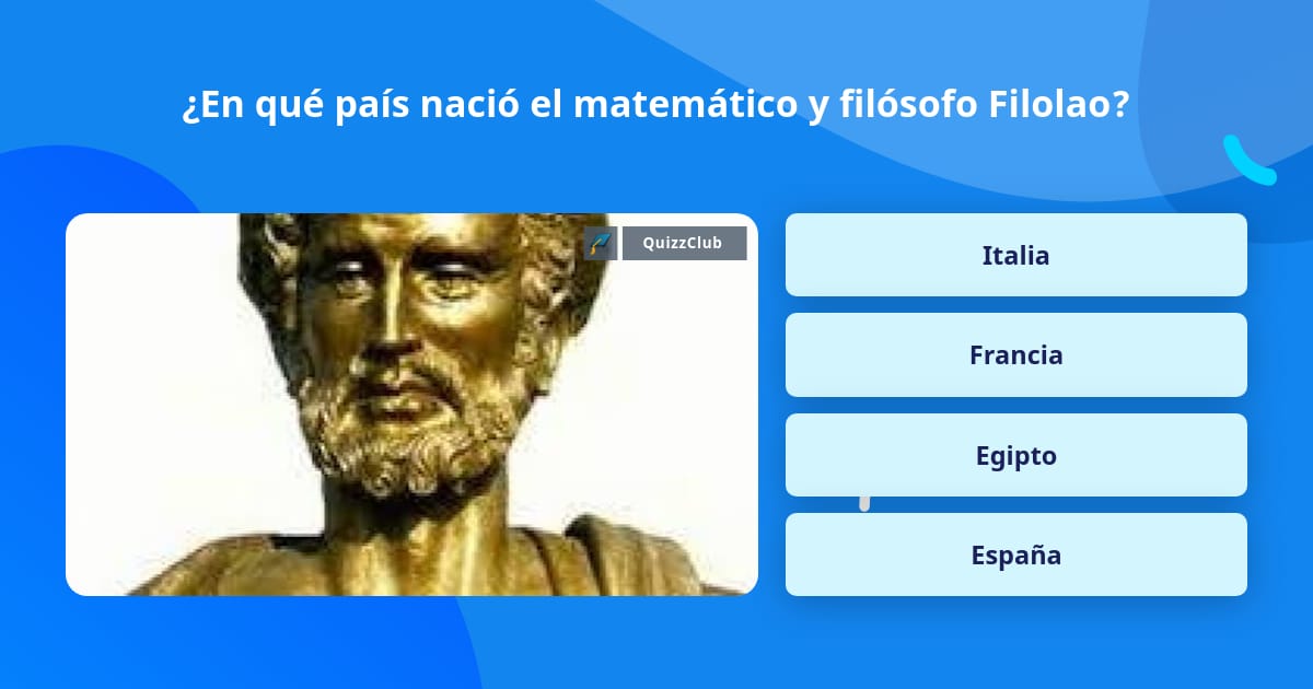 ¿En qué país nació el matemático y... | Las Preguntas Trivia