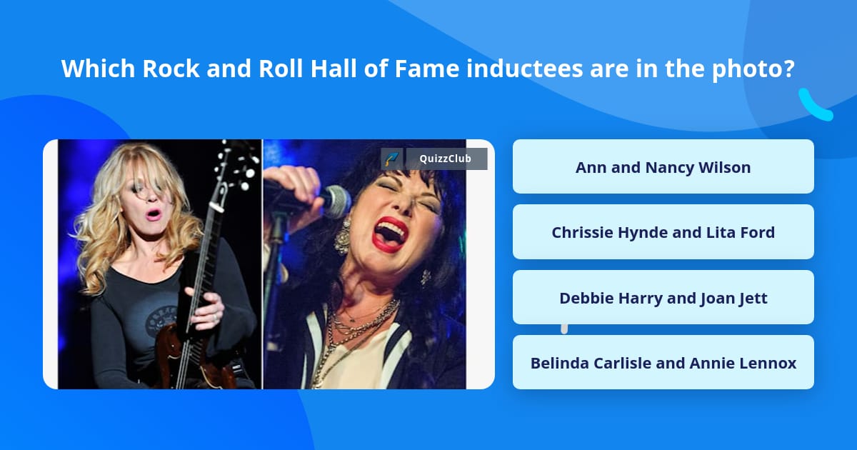 Which Rock and Roll Hall of Fame... | Trivia Questions | QuizzClub