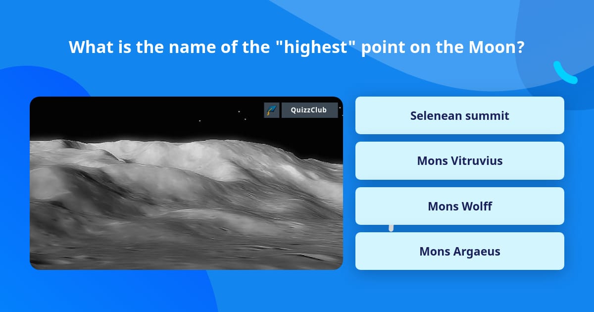 What is the name of the "highest"... | Trivia Questions | QuizzClub
