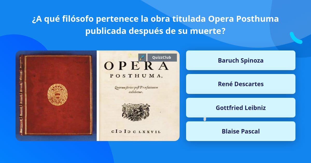 ¿A qué filósofo pertenece la obra... | Las Preguntas Trivia