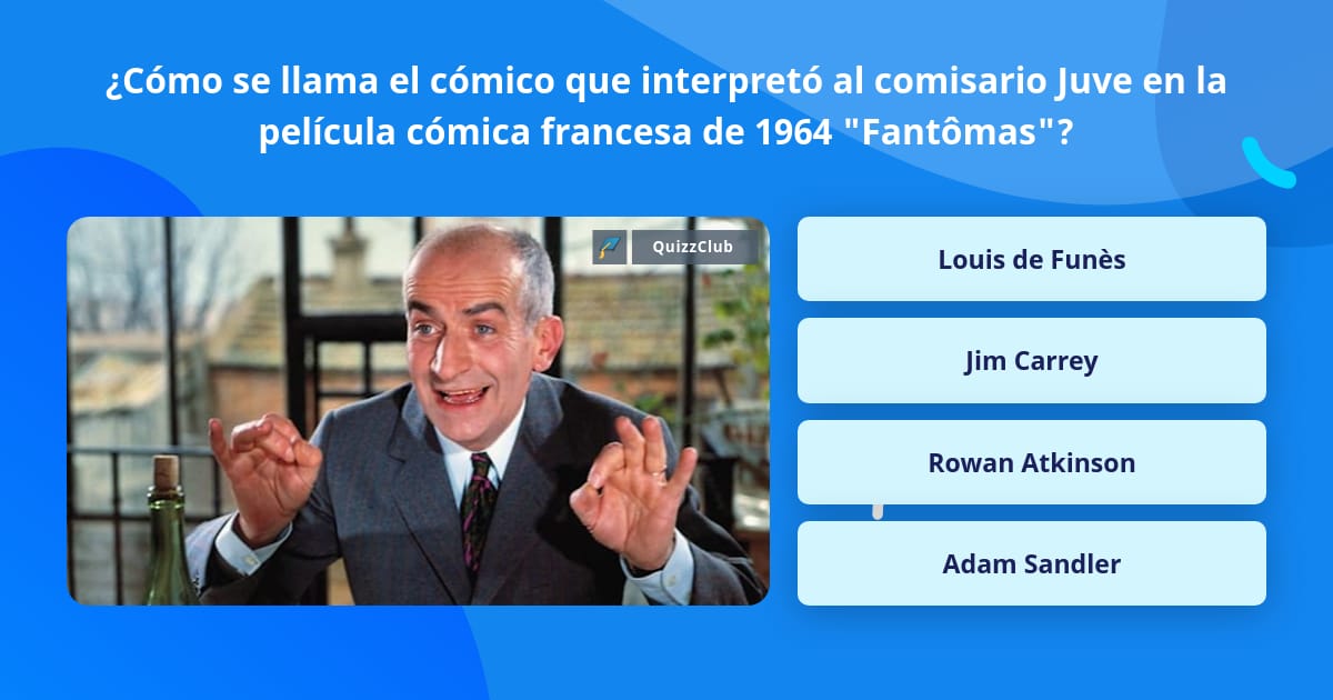 ¿Cómo se llama el cómico que... | Las Preguntas Trivia | QuizzClub