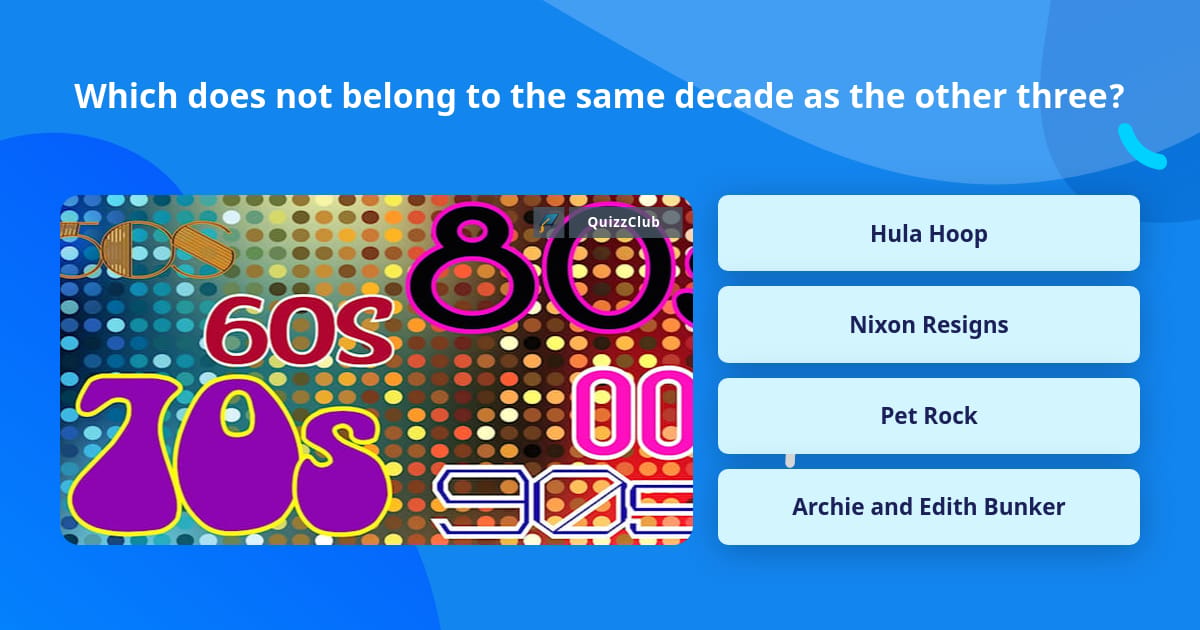 Which does not belong to the same... | Trivia Questions | QuizzClub