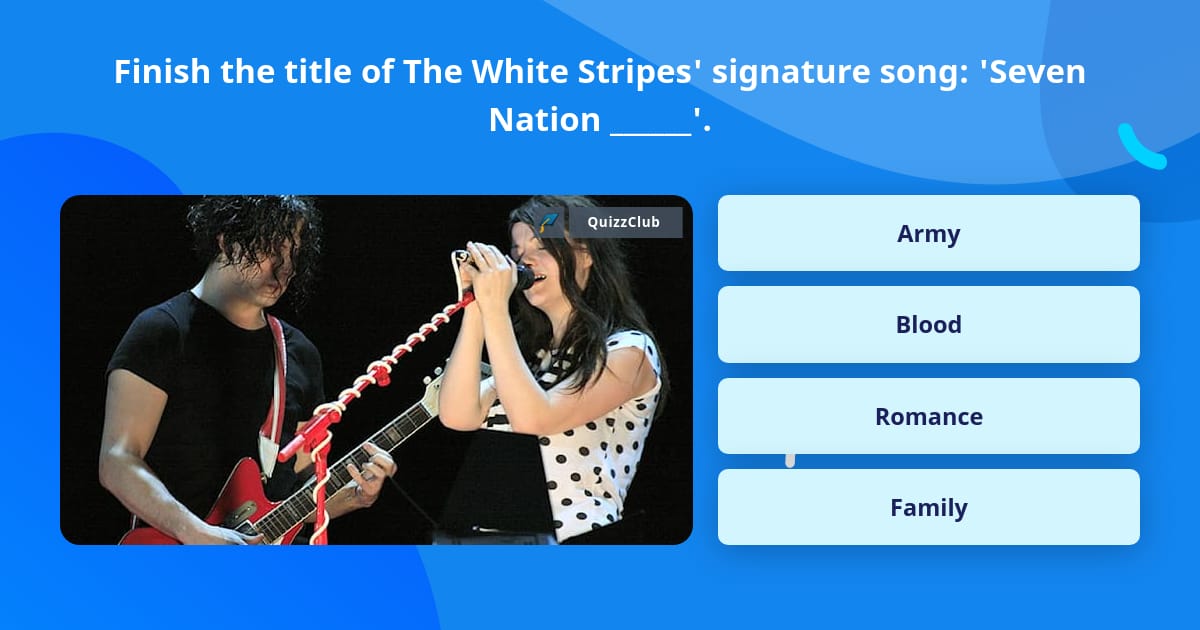 Finish the title of The White... | Trivia Questions | QuizzClub