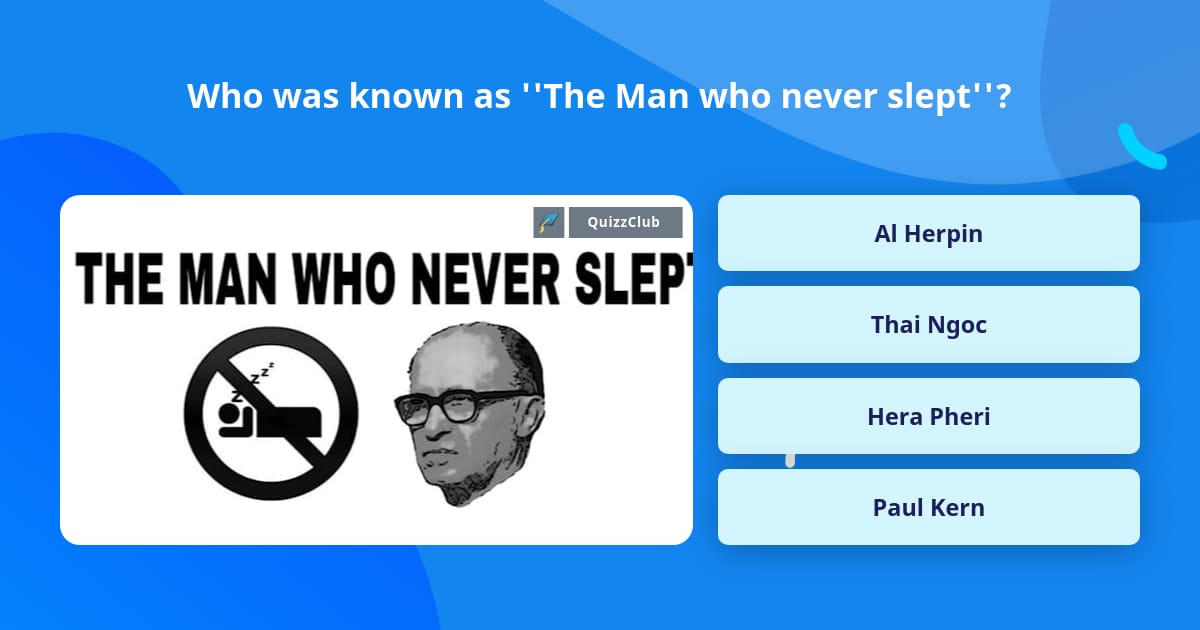 Who was known as ''The Man who never... | Trivia Questions | QuizzClub