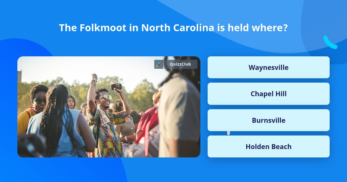 The Folkmoot in North Carolina is... | Trivia Questions | QuizzClub