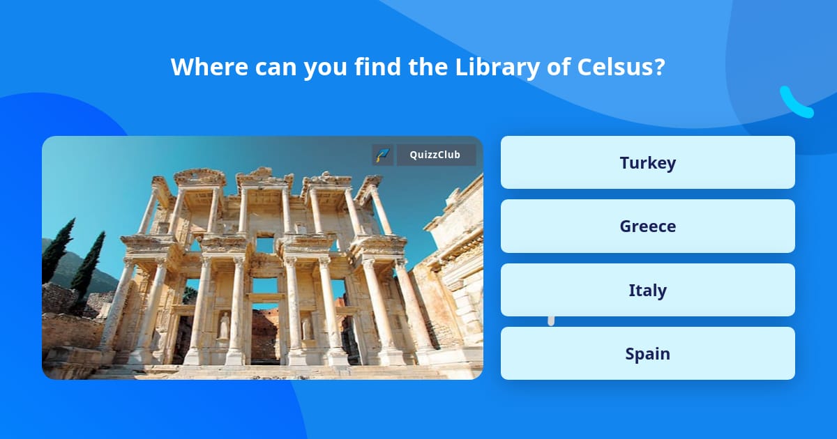 Where can you find the Library of... | Trivia Questions | QuizzClub