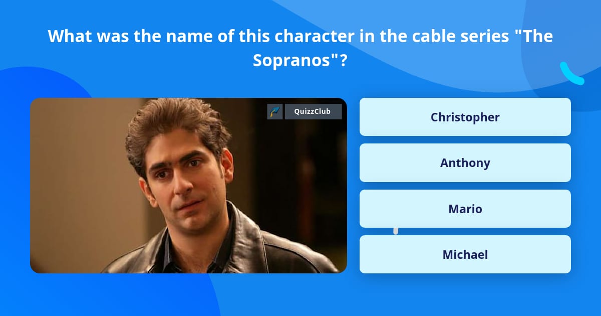 What was the name of this character... | Trivia Answers | QuizzClub