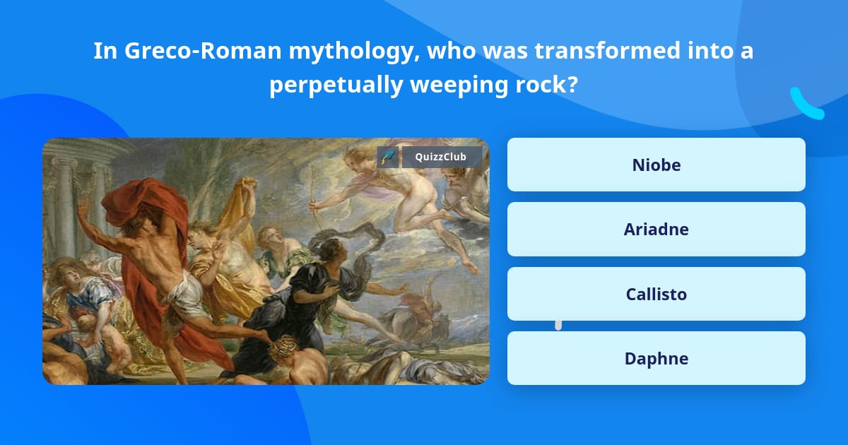 In Greco-Roman mythology, who was... | Trivia Answers | QuizzClub