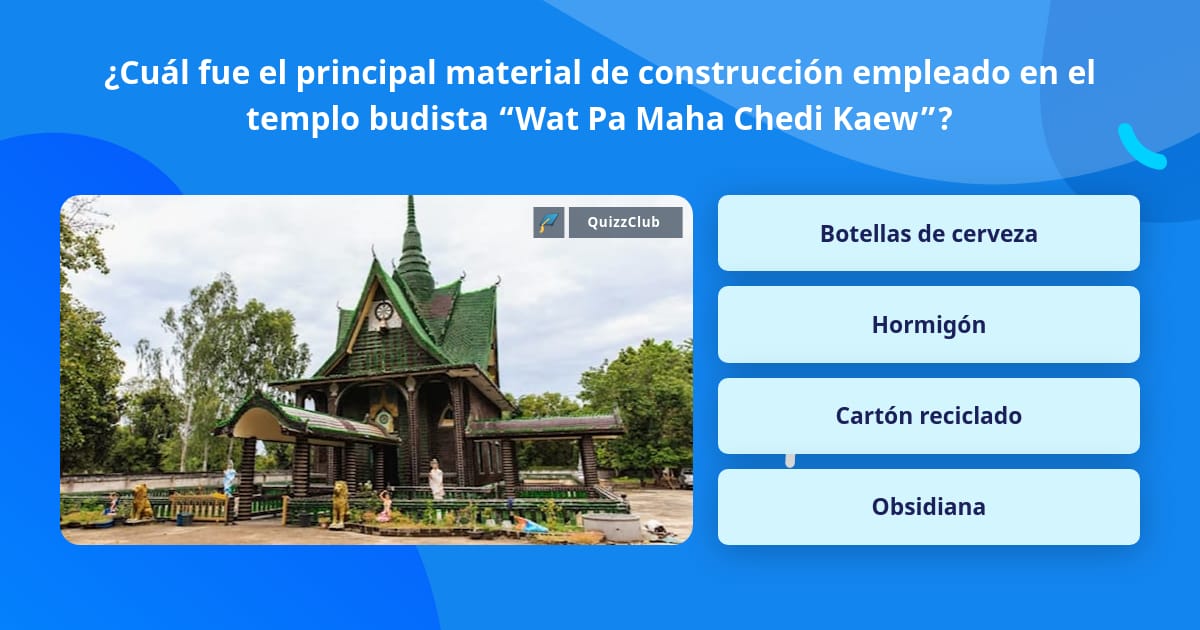 ¿Cuál fue el principal material de... | La respuesta de Trivia