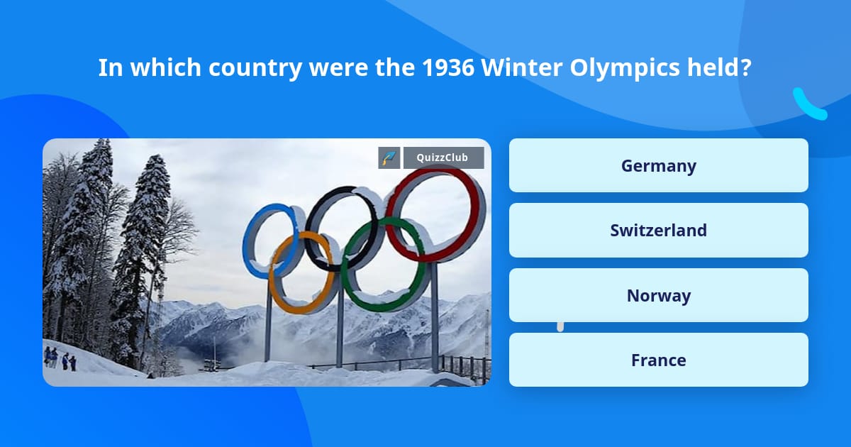 In which country were the 1936... | Trivia Answers | QuizzClub