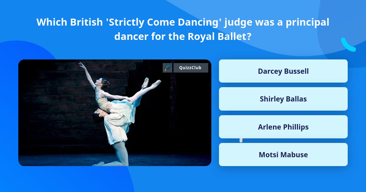 Which British 'Strictly Come... | Trivia Questions | QuizzClub