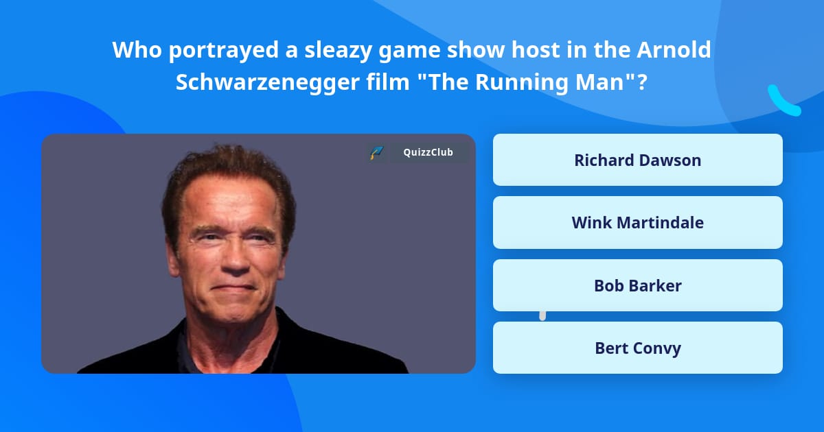 Who portrayed a sleazy game show... | Trivia Questions | QuizzClub