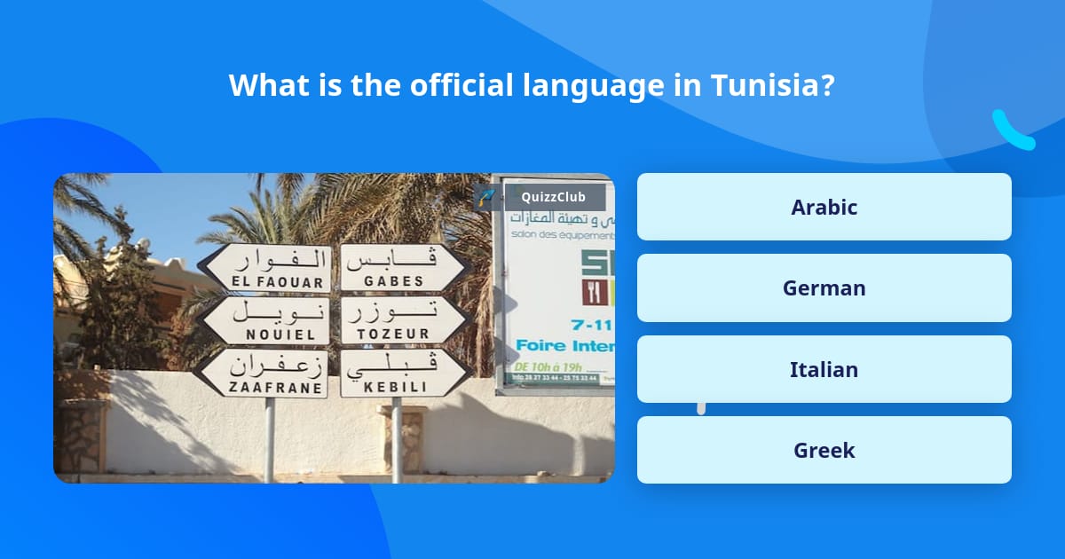 What is the official language in... | Trivia Questions | QuizzClub