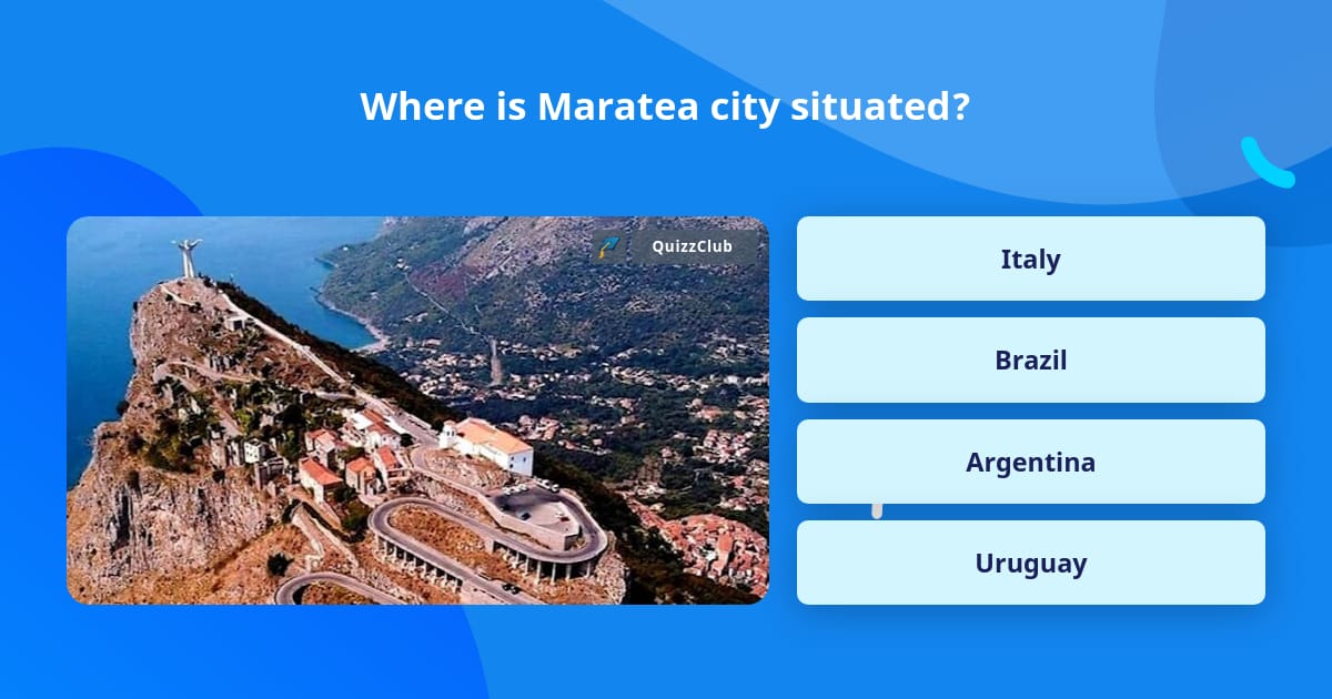 Where is Maratea city situated? | Trivia Questions | QuizzClub