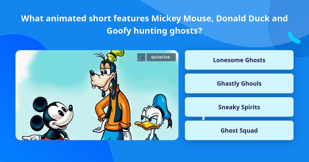 What animated short features Mickey... | Trivia Questions | QuizzClub
