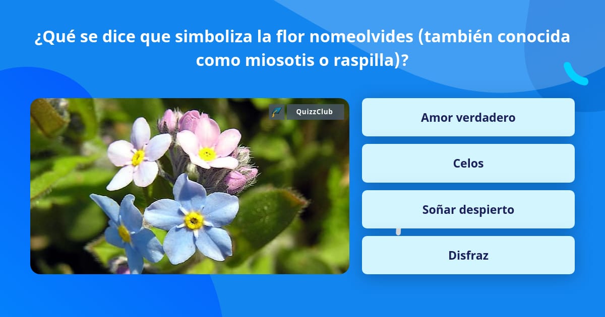 ¿Qué se dice que simboliza la flor... | Las Preguntas Trivia