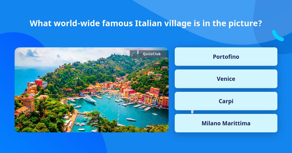 What world-wide famous Italian... | Trivia Questions | QuizzClub