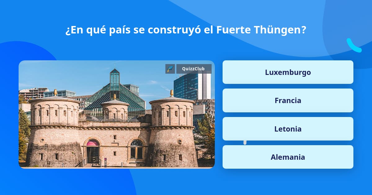 ¿En qué país se construyó el Fuerte... | Las Preguntas Trivia
