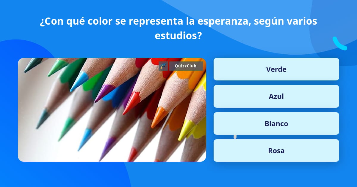 ¿Con qué color se representa la... | La respuesta de Trivia