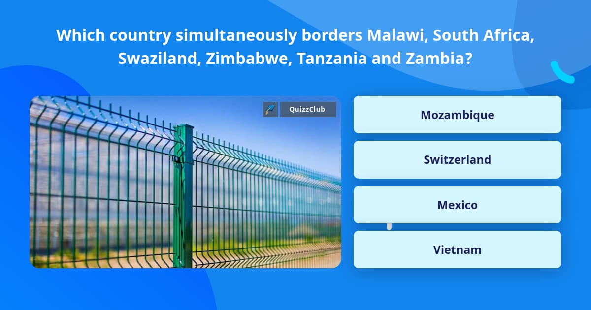 Which country simultaneously borders... | Trivia Questions | QuizzClub