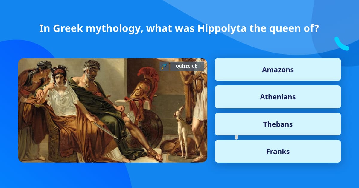 In Greek mythology, what was... | Trivia Questions | QuizzClub