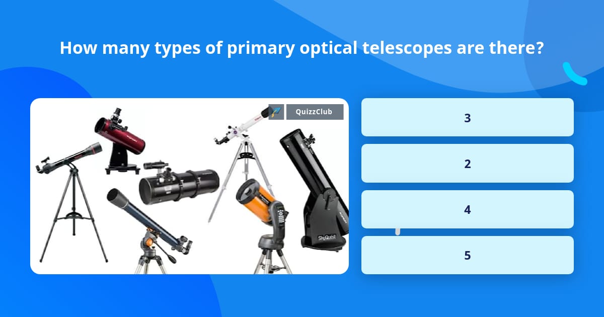 How many types of primary optical... | Trivia Questions | QuizzClub