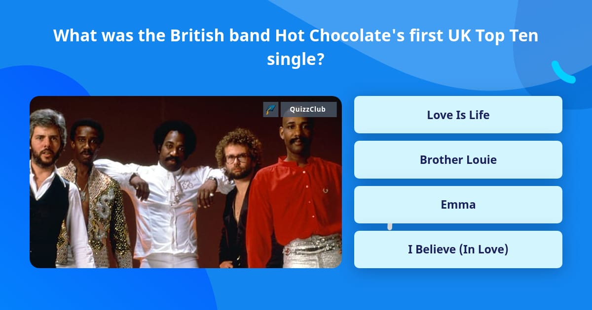 What was the British band Hot... | Trivia Questions | QuizzClub