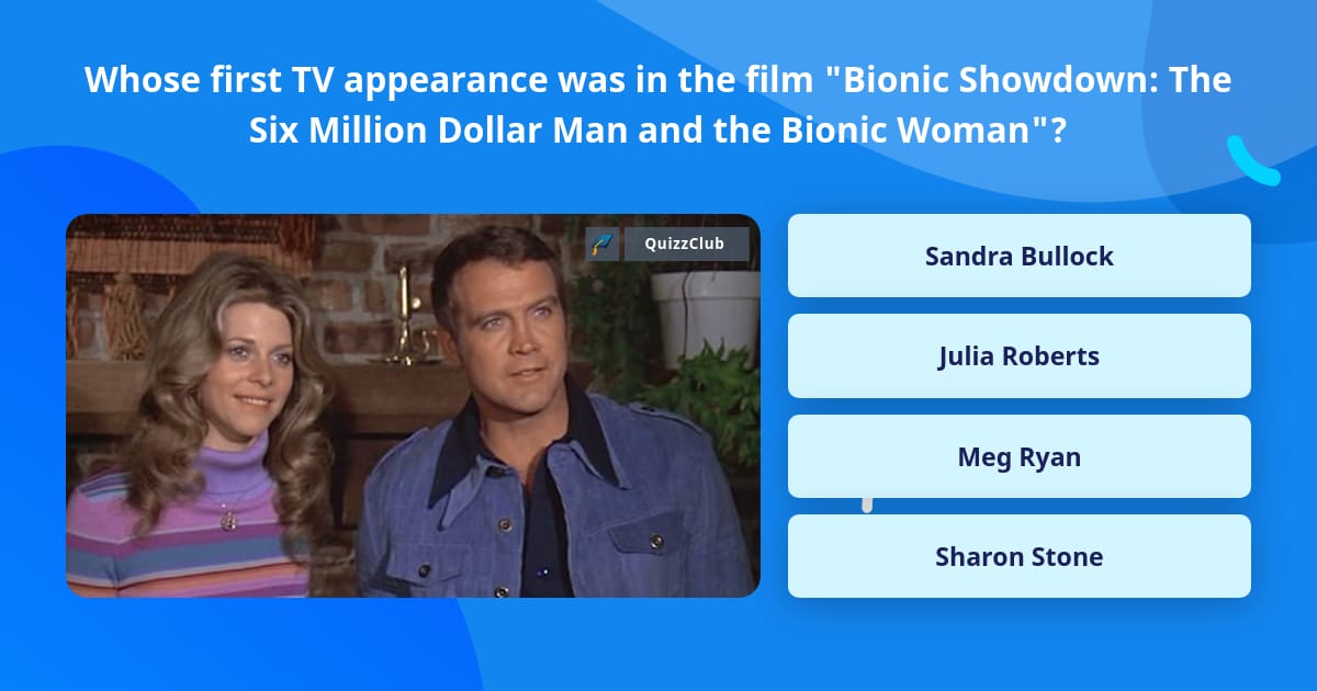 Whose first TV appearance was in the... | Trivia Answers | QuizzClub