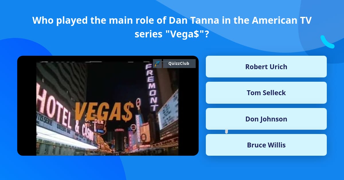 Who played the main role of Dan... | Trivia Answers | QuizzClub