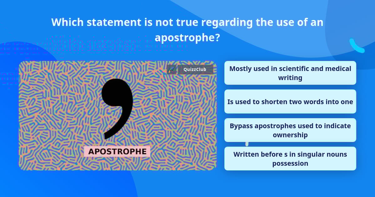 Which statement is not true... | Trivia Questions | QuizzClub