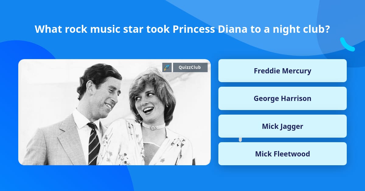 What rock music star took Princess... | Trivia Answers | QuizzClub