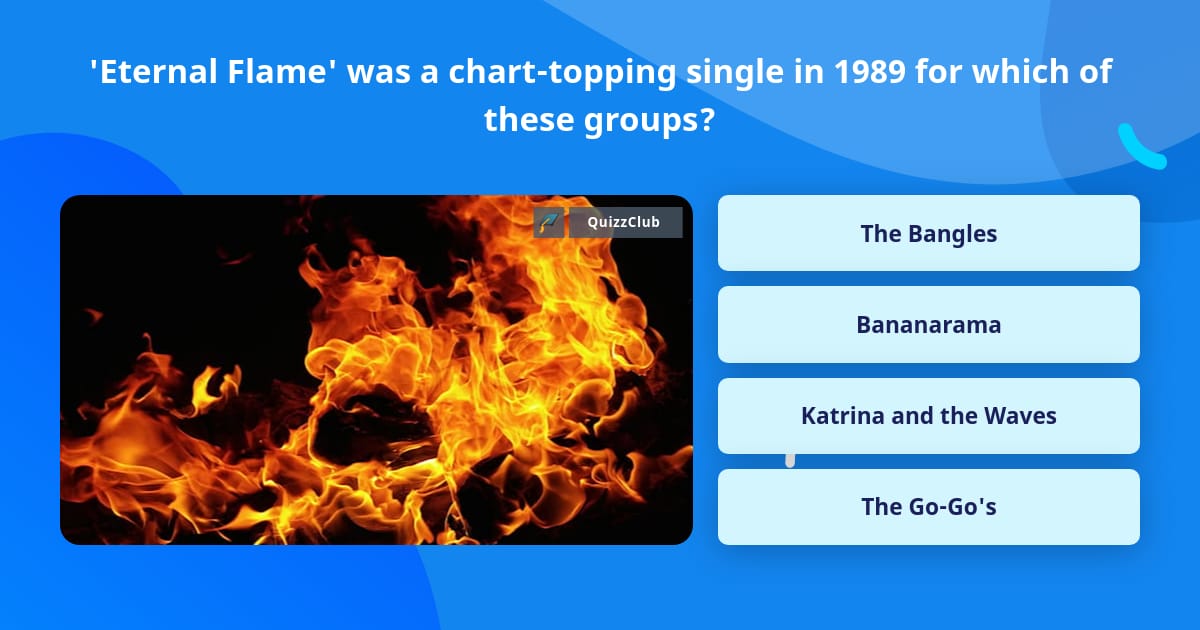 'Eternal Flame' was a chart-topping... | Trivia Questions | QuizzClub