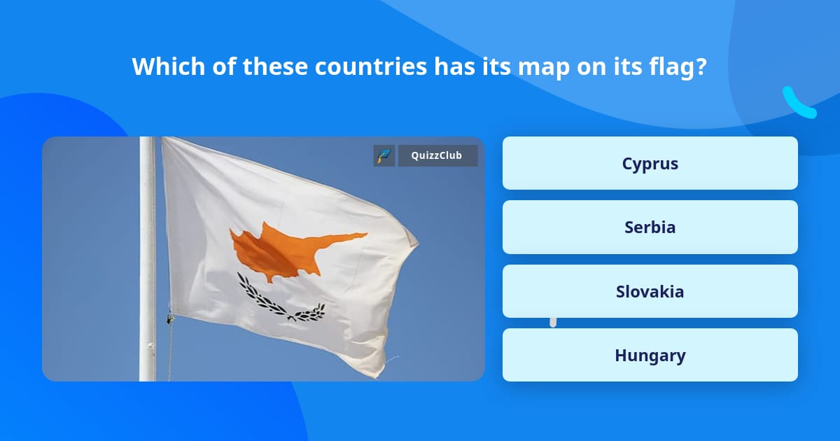 Which of these countries has its map... | Trivia Questions | QuizzClub