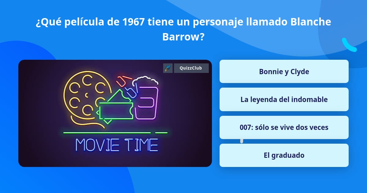 ¿Qué película de 1967 tiene un... | Las Preguntas Trivia | QuizzClub