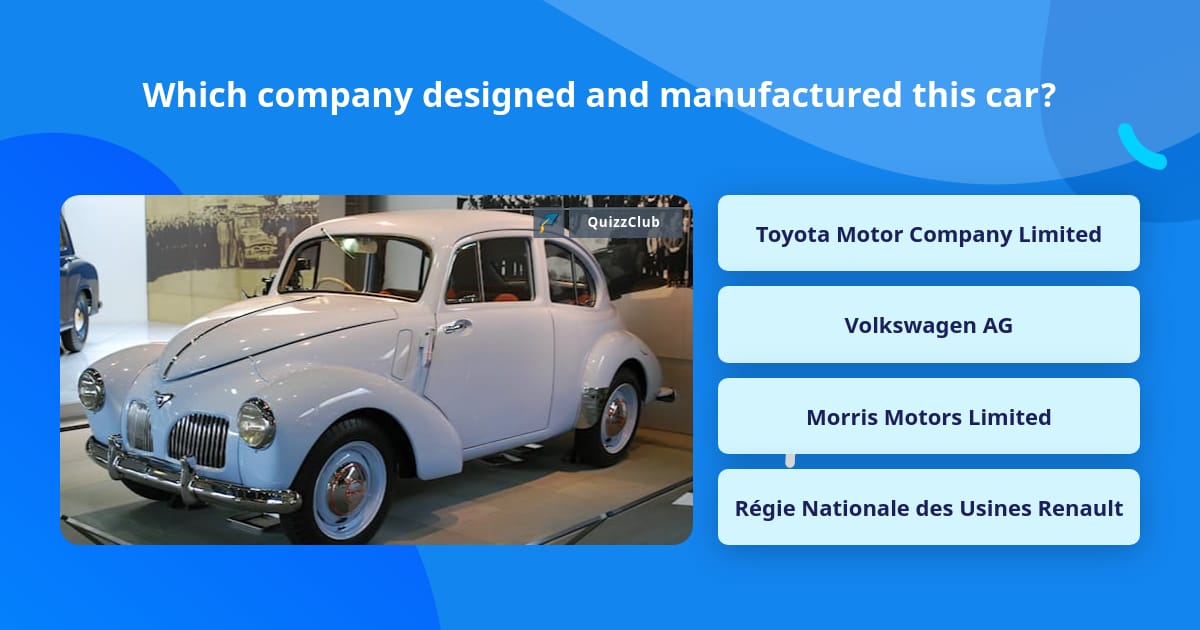 Which company designed and... | Trivia Questions | QuizzClub