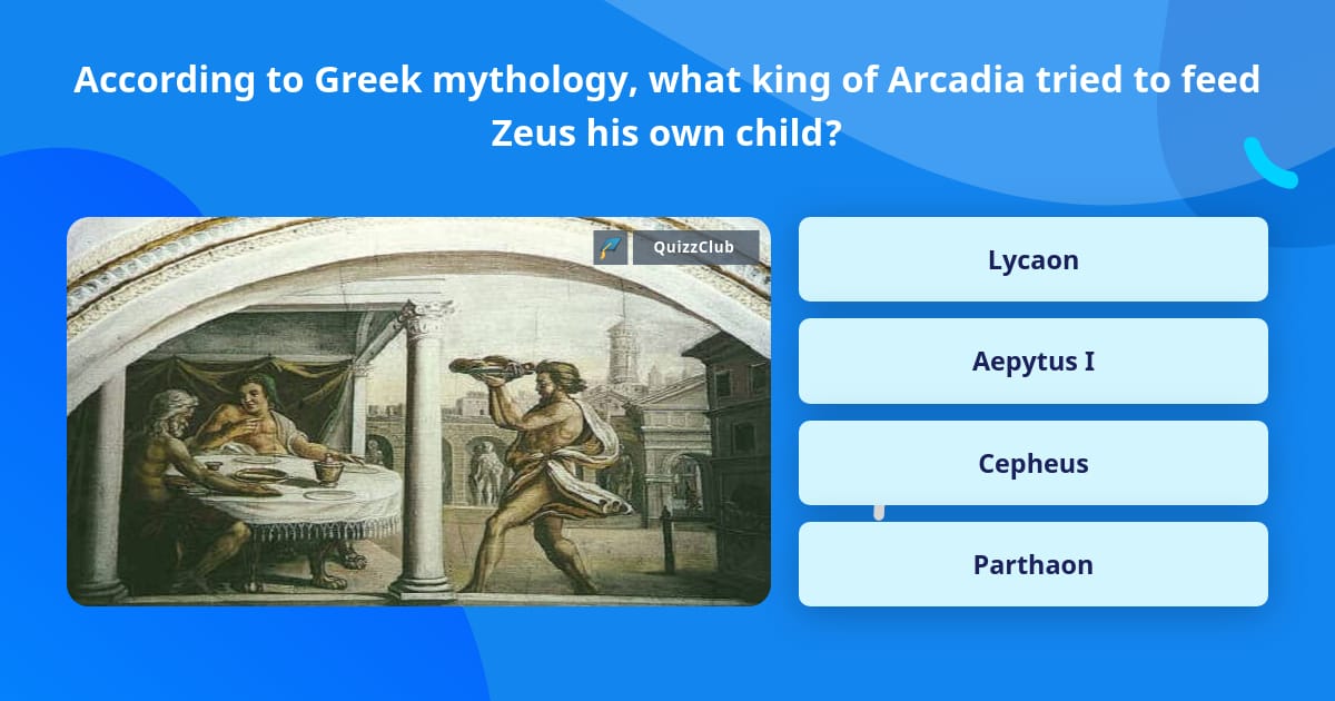 According to Greek mythology, what... | Trivia Questions | QuizzClub