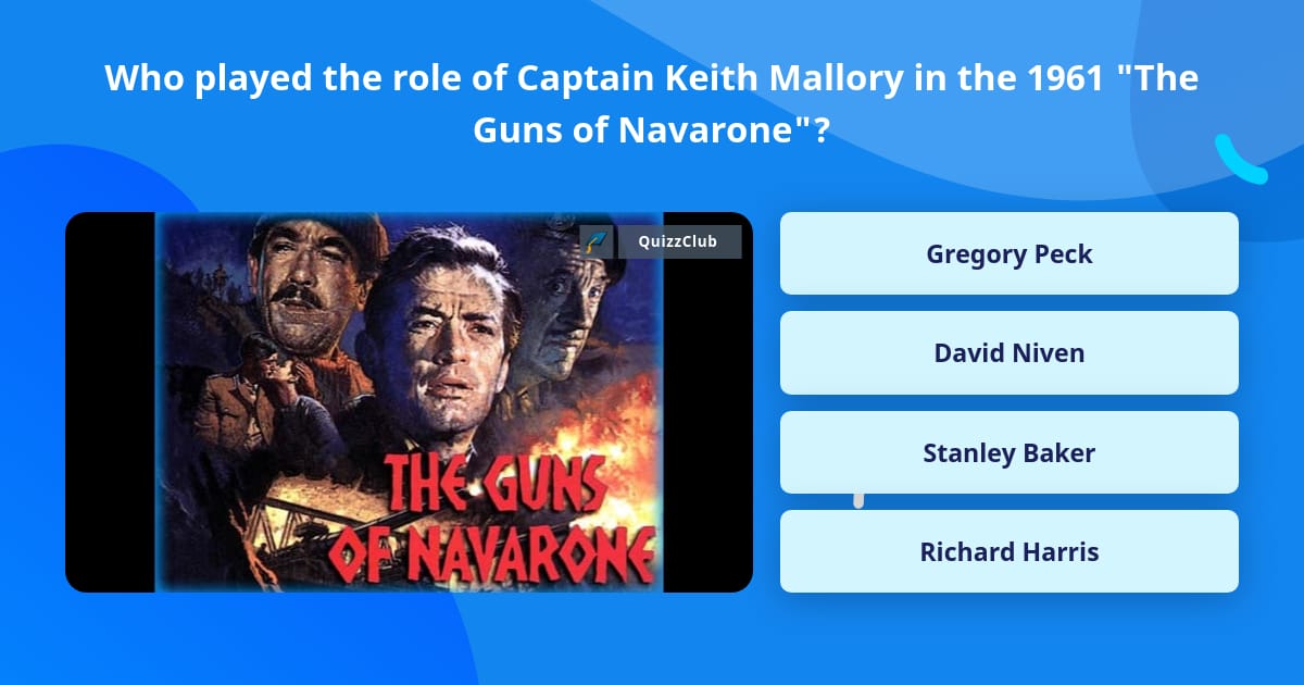 Who played the role of Captain Keith... | Trivia Questions | QuizzClub