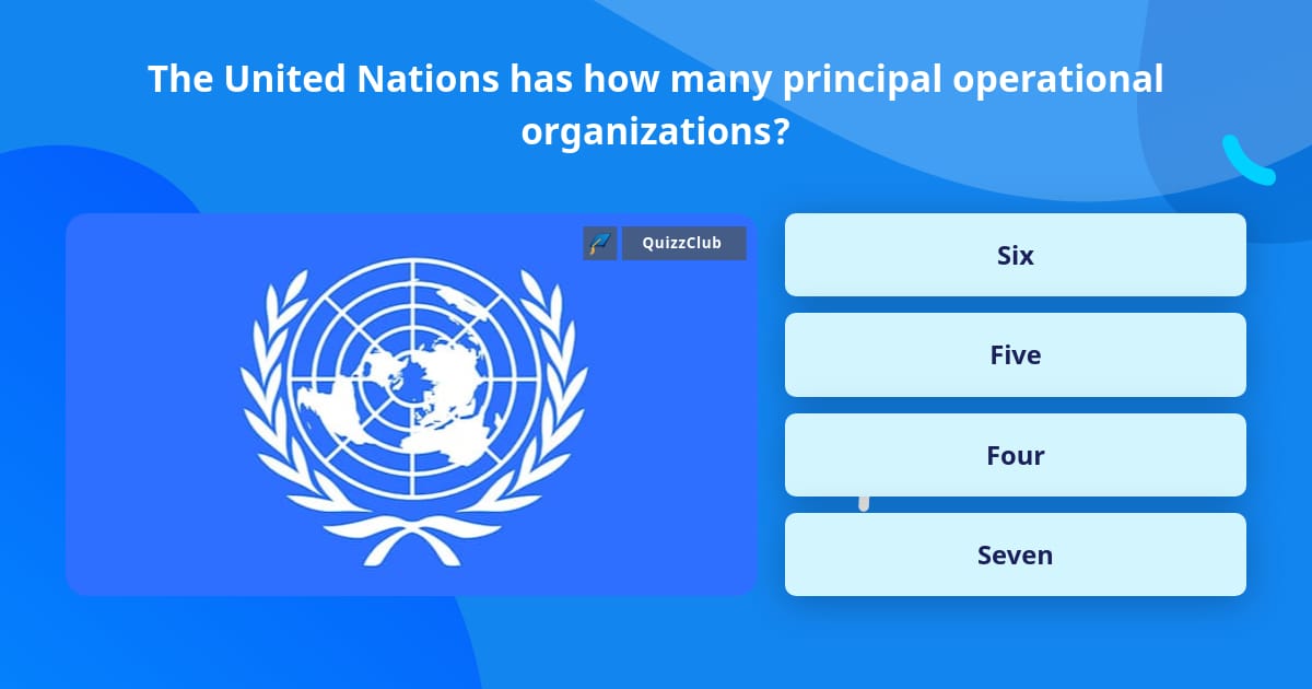 The United Nations has how many... | Trivia Answers | QuizzClub