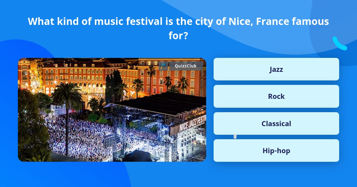 What kind of music festival is the... | Trivia Questions | QuizzClub