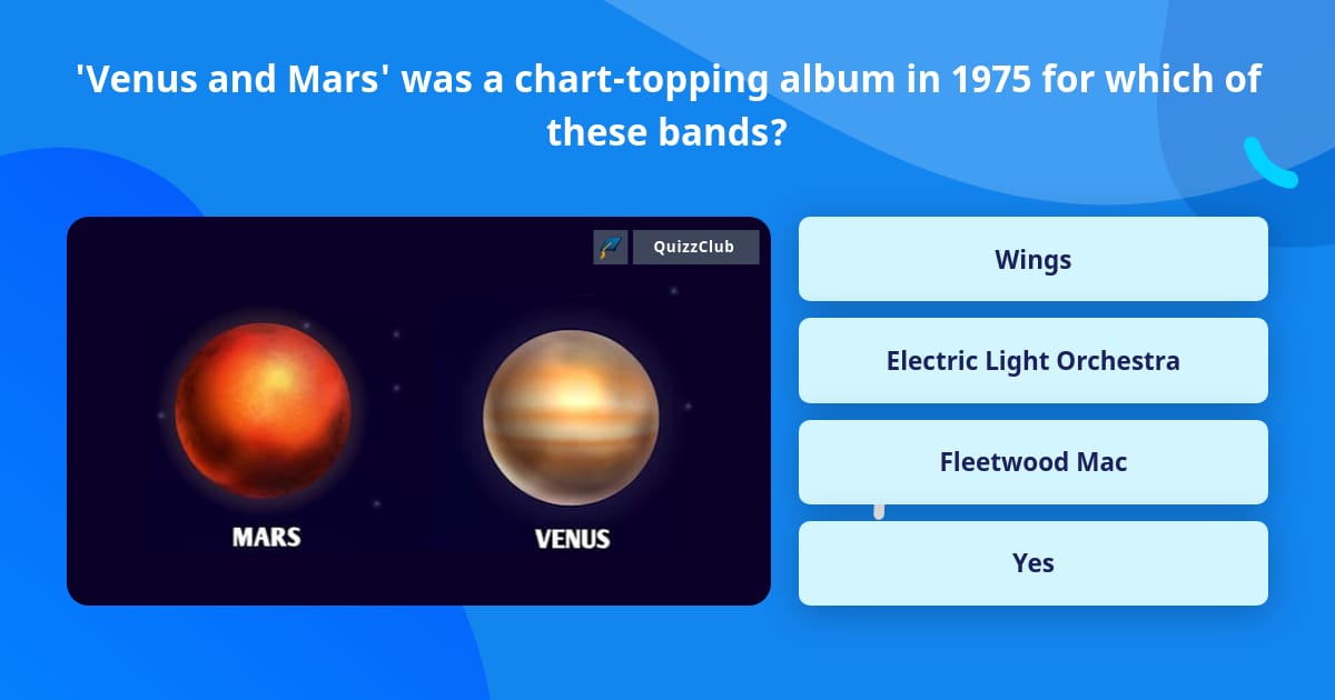 'Venus and Mars' was a chart-topping... | Trivia Answers | QuizzClub