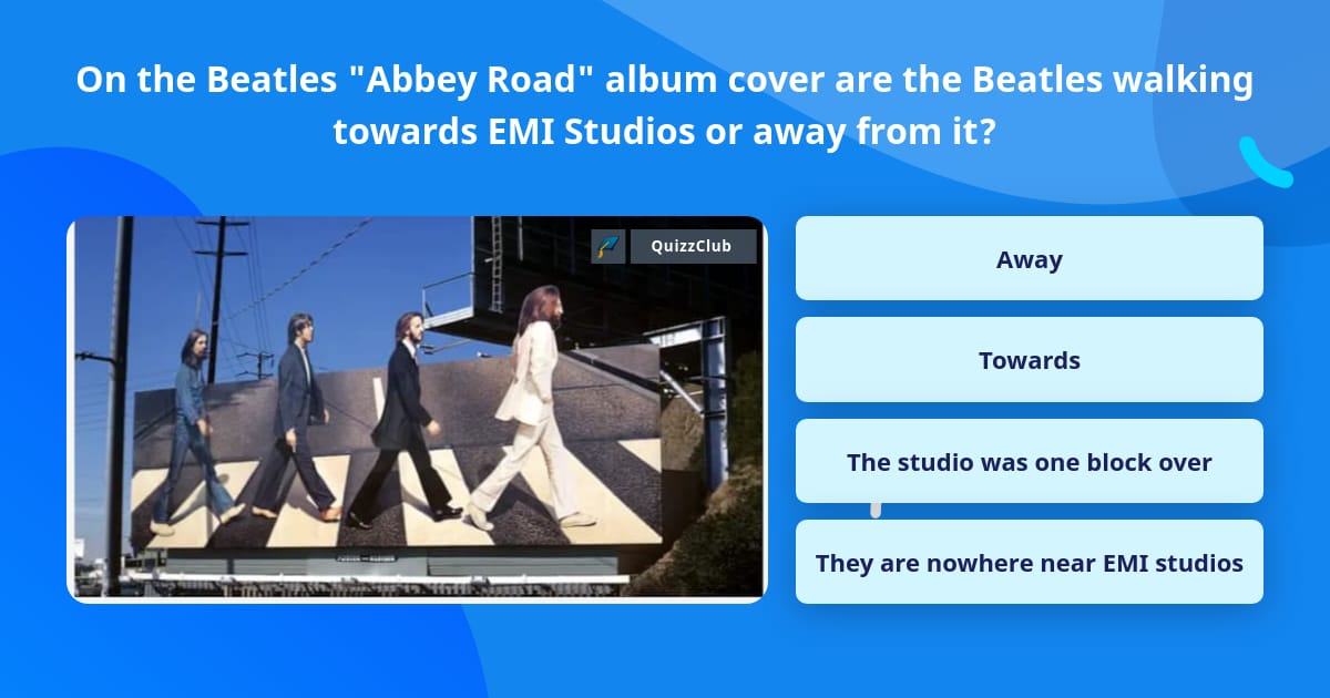 On the Beatles "Abbey Road" album... | Trivia Questions | QuizzClub