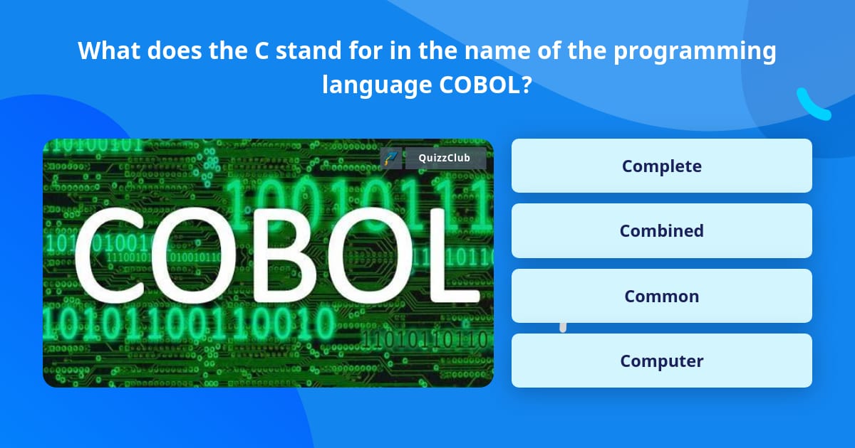 What Does The C Stand For In The Trivia Questions QuizzClub What Does The C Stand For In The Trivia Questions QuizzClub