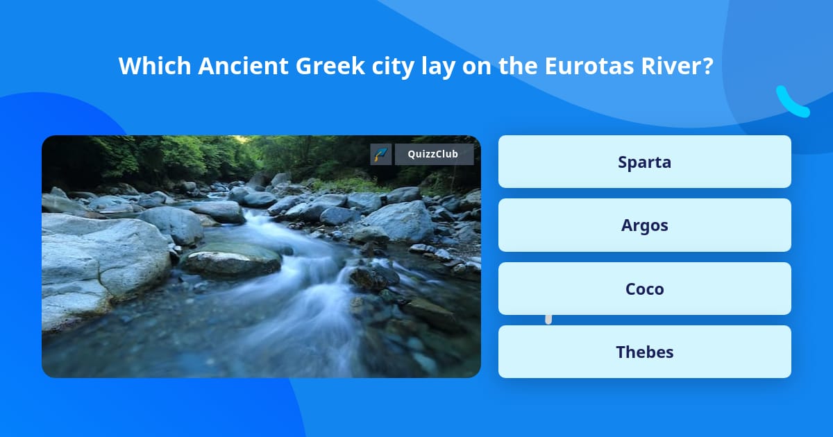 Which Ancient Greek city lay on the... | Trivia Answers | QuizzClub